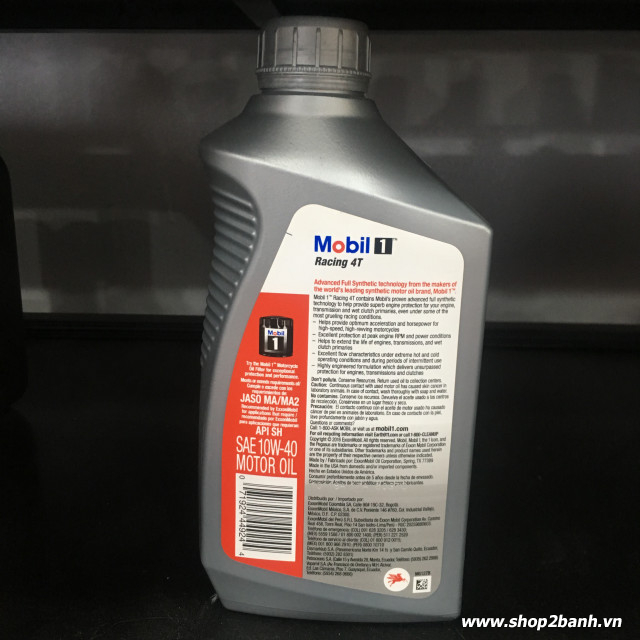 Mobil 1 Racing 4T 10W40 | Shop2banh.vn